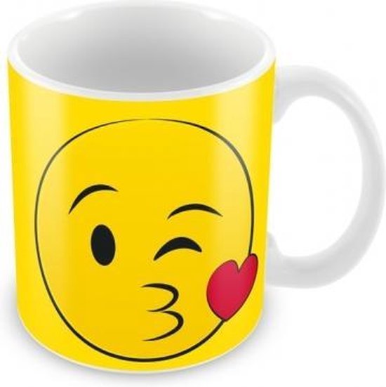 Smiley mok kusje | bol