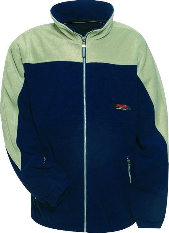 Anuy Fleece Jack Jespen Unisex Blauw Maat S | bol.com