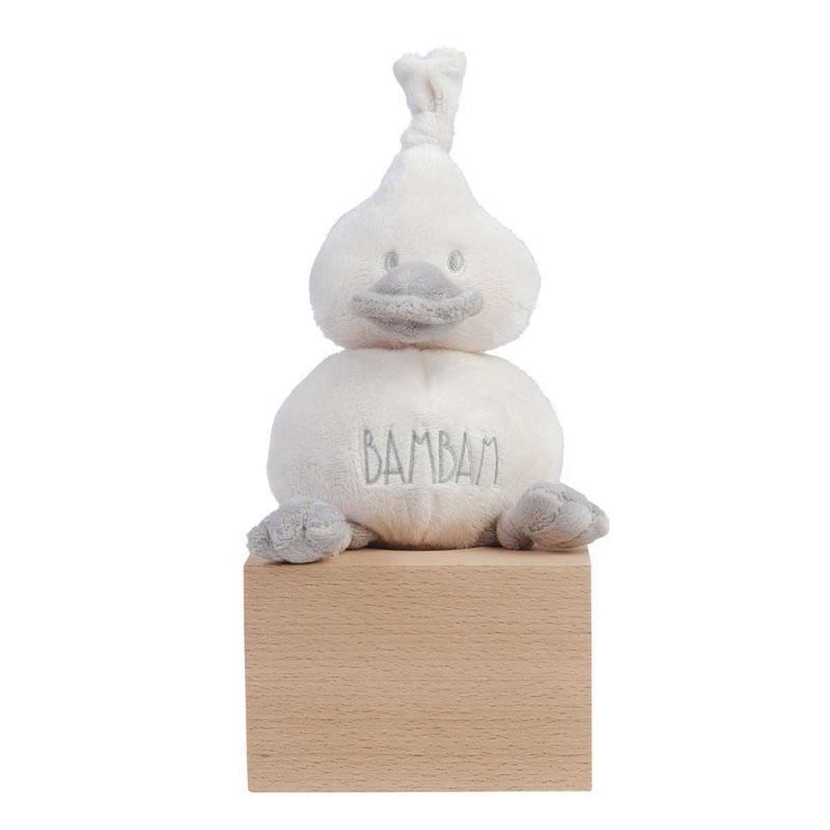 BamBam Knuffel Eend - Grijs - Baby knuffel | bol