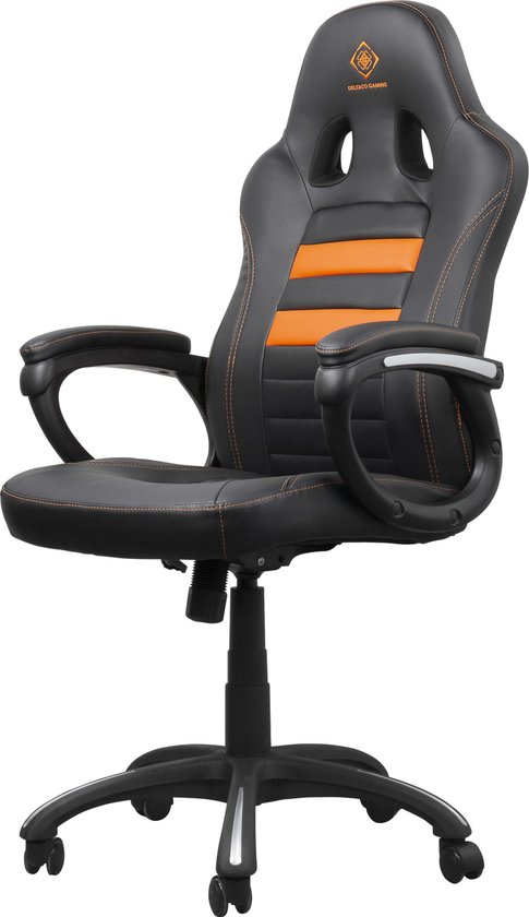 DELTACO GAM-050 Gaming Stoel “Racer” - Zwart / oranje | bol.com