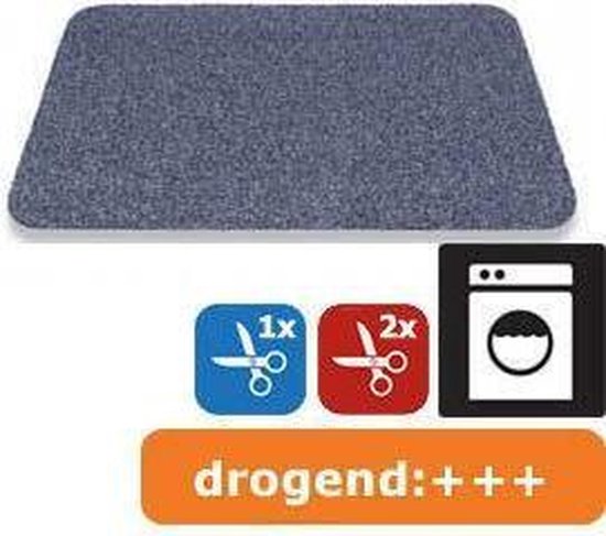 Droogloopmat / Droogloopmat Aquastop / 60 cm x 100 cm / bruin | bol