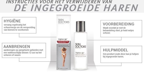 Skin Doctors Ingrow Go – Ingegroeide Haar Lotion Voor Exfoliërende ...