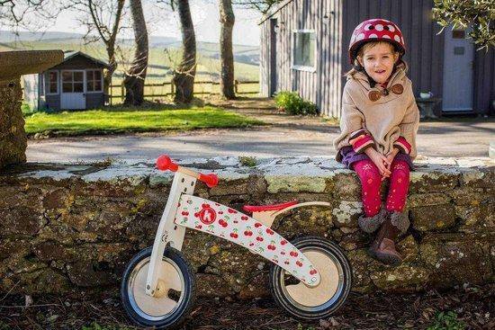 bol.com | Kiddimoto Helm - Rode stippen
