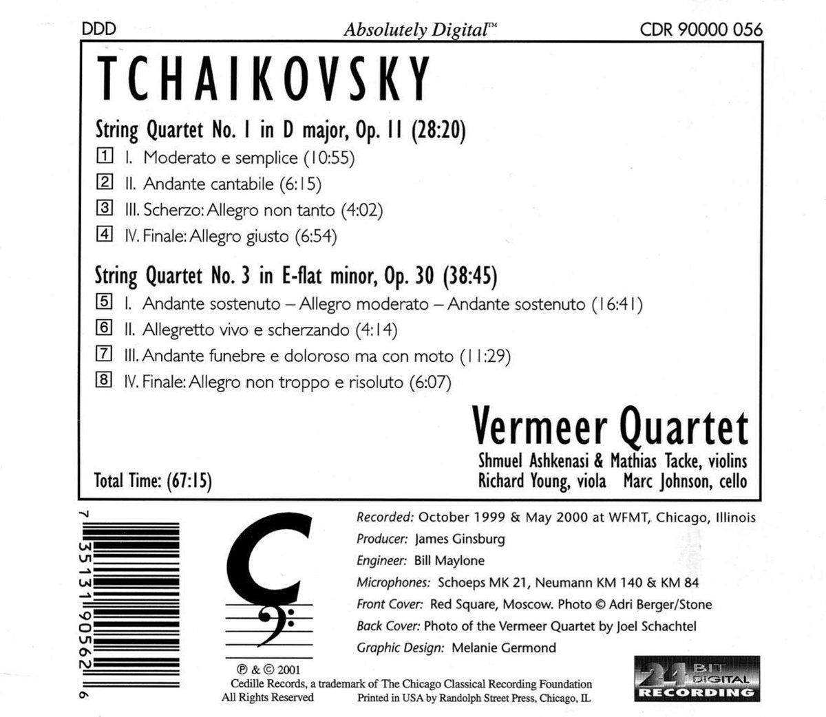 Vermeer Quartet - String Quartets Nos. 1 & 3 (CD), Vermeer Quartet | Muziek | bol