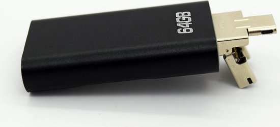 USB Flash Drive 3 in 1 Multi Function 64G Zwart | bol.com