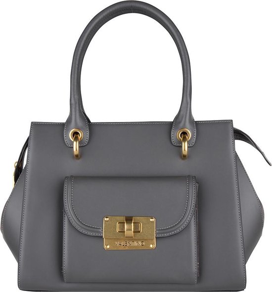 Valentino CHICAGO Shopper Leer - Grijs | bol