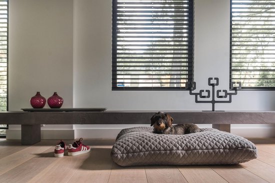 Hotdog Designs hondenmand - hondenkussen - Large - JANS - grijs | bol