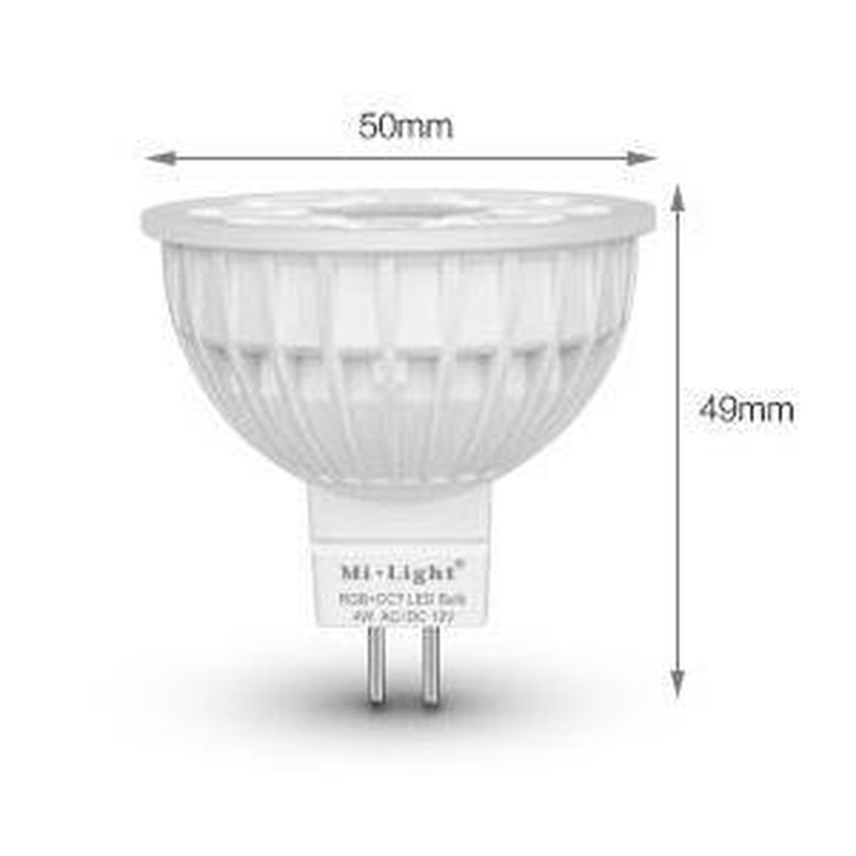 Milight led spot RGBWW 4 Watt MR16 fitting | bol.com