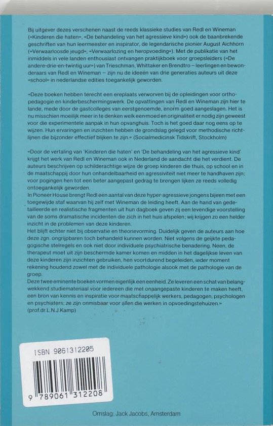 De behandeling van het agressieve kind | 9789061312208 | Fritz Redl ...