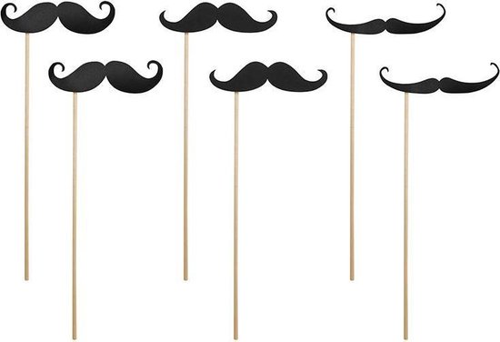 Foto props snor 6 stuks | bol