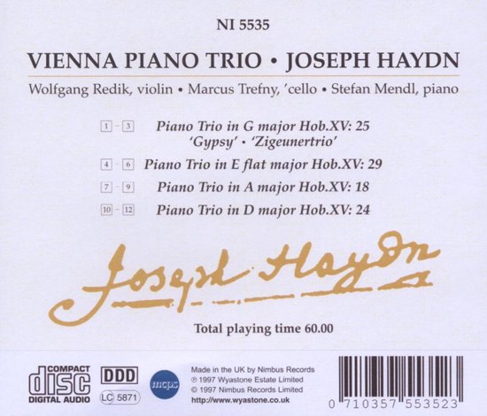 Piano Trios - Vienna Piano Trio, Vienna Piano Trio | CD (album) | Muziek | bol.com