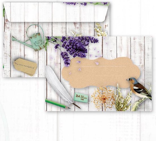 25 enveloppen Garden C6 formaat - Envelop met plakstrip - Vogel ...