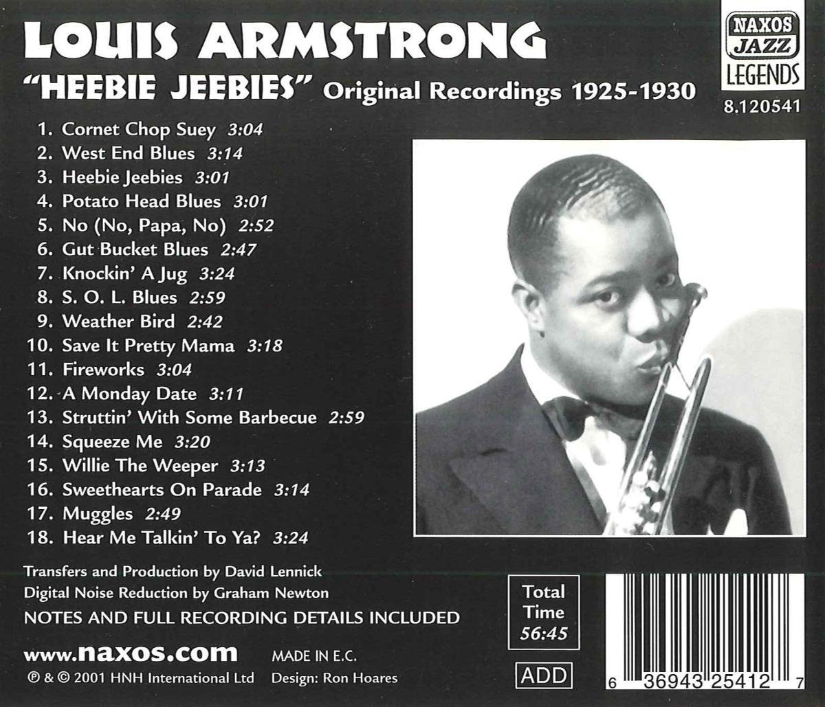 Louis Armstrong - Heebie Jeebies (CD), Louis Armstrong | Muziek | bol.com