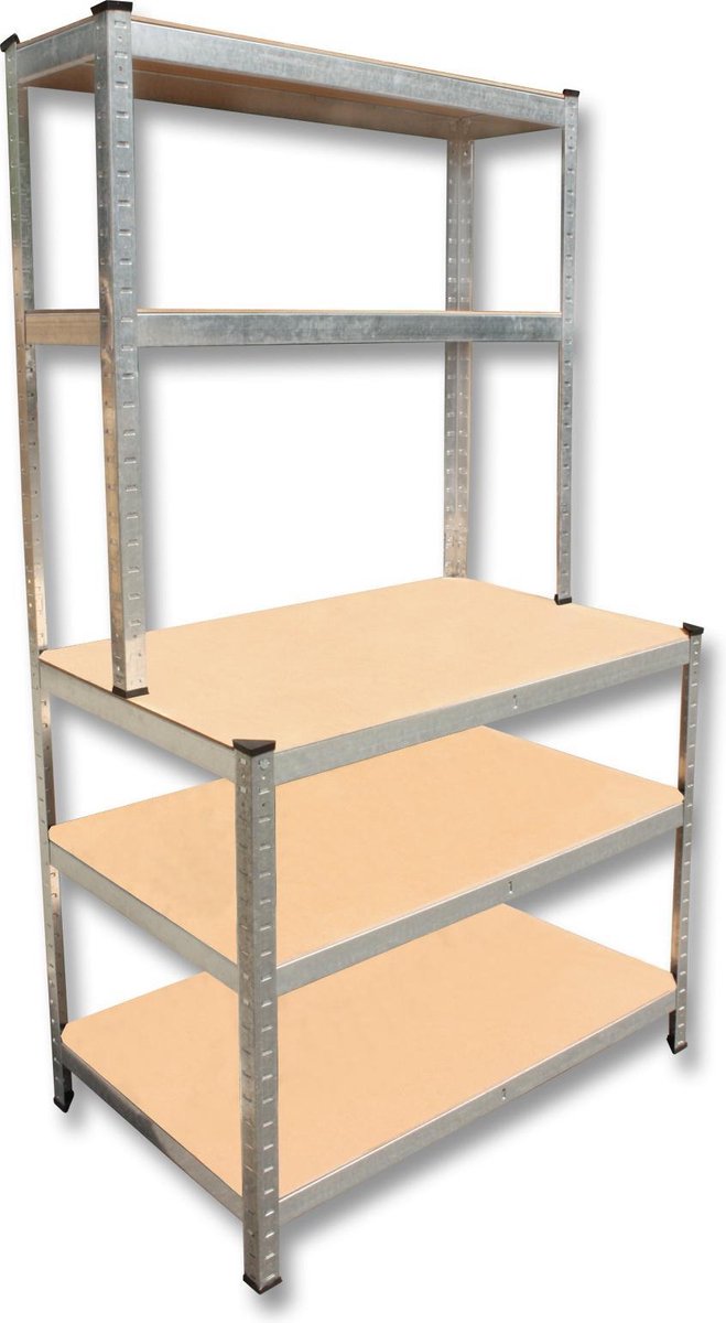 Magazijnrek - Stellingkast - Werkbank - 180 x 100cm | bol.com