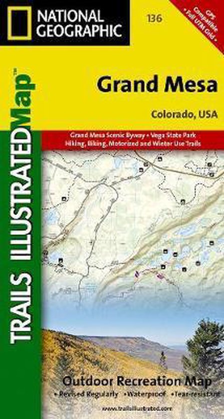 National Geographic Trails Illustrated Topographic Map Grand Mesa ...
