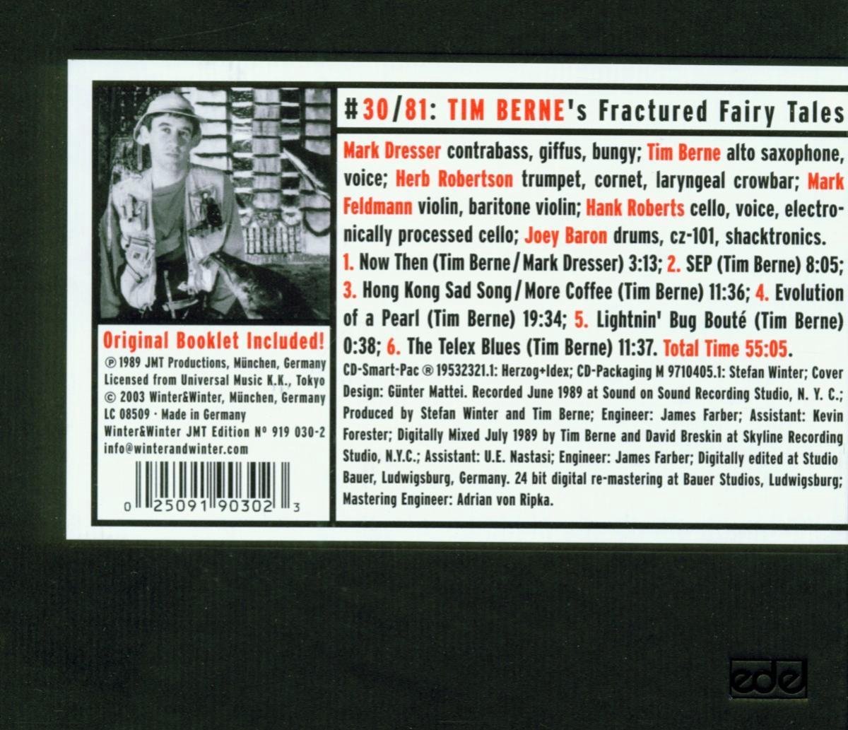 Tim Berne's Fractured Fairy Tales, Tim Berne | CD (album) | Muziek ...