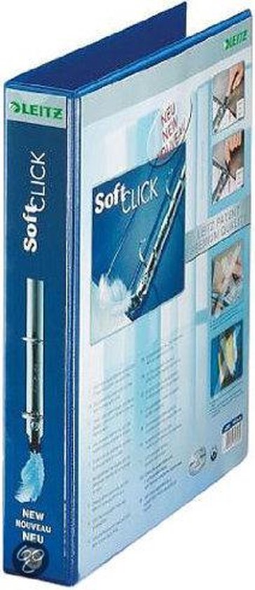 Ringmap Leitz 4-ringen van 30mm D-Ring Blauw | bol