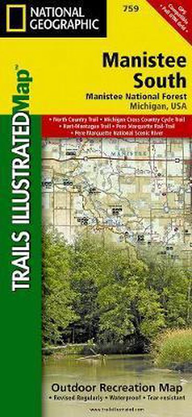 Manistee National Forest, South, National Geographic Maps ...