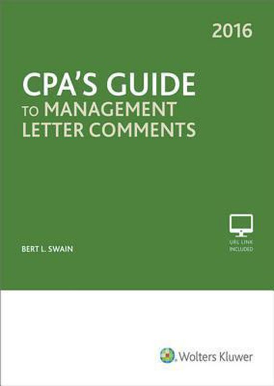 CPA's Guide to Management Letter Comments (2016) | 9780808042273 | Bert ...