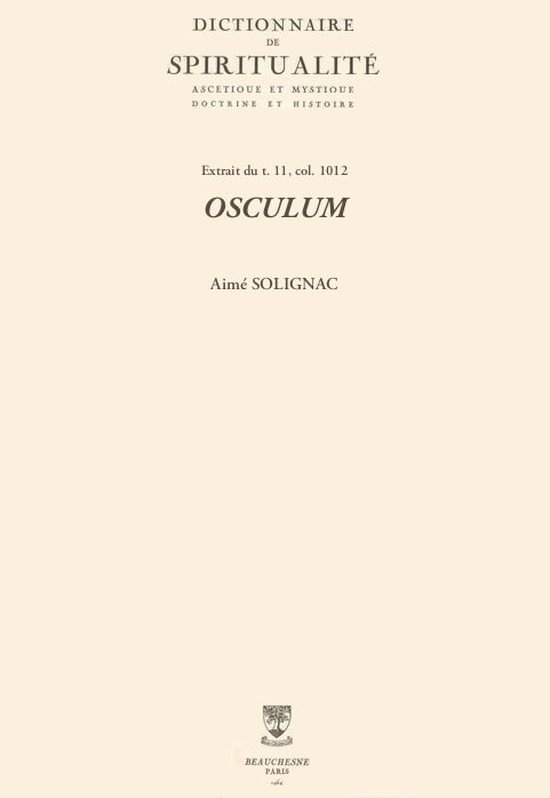 OSCULUM (ebook), Aimé Solignac | 9782701085418 | Boeken | bol.com
