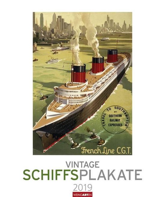 Vintage Schepen Posters Kalender 2019 | bol.com