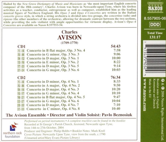 The Avison Ensemble - Concerti Opus 3 & 4 (2 CD), Avison Ensemble ...