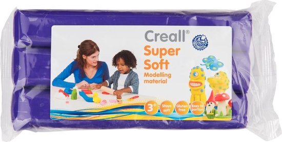 Creall - Boetseerklei Supersoft - Paars - 500 gram | bol.com