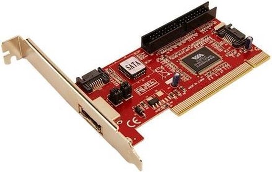 LogiLink PCI interface card e-SATA / S-ATA + IDE 1x interfacekaart ...