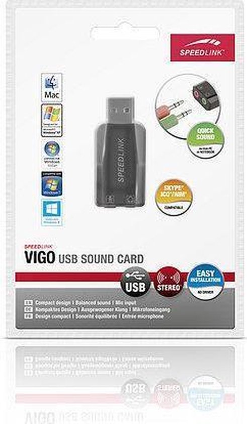 Speedlink, VIGO USB Soundcard (Black) | bol
