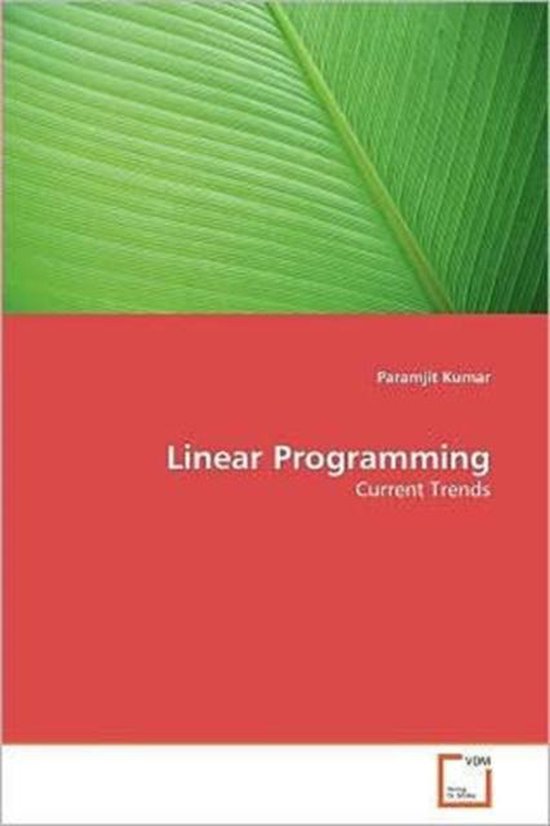 Linear Programming | 9783639364408 | Paramjit Kumar | Boeken | bol.com