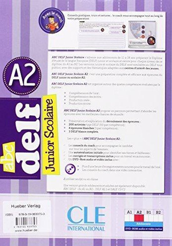 abc delf Junior & Scolaire A2 - 200 exercices, Lucile Chapiro | 9783190633753 | Boeken | bol.com