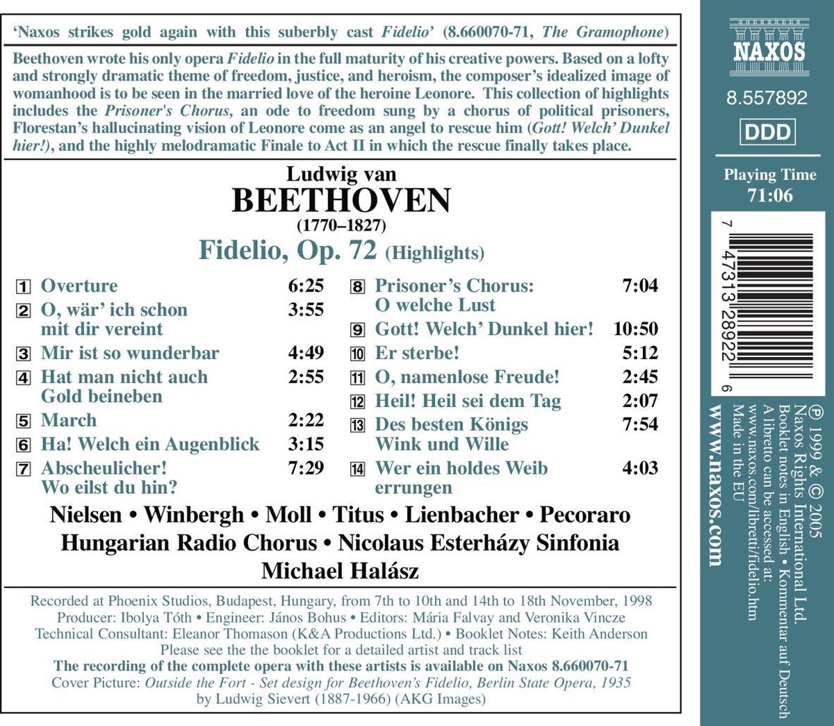 Nicolaus Esterházy Sinfonia, Michael Halász - Beethoven: Fidelio ...