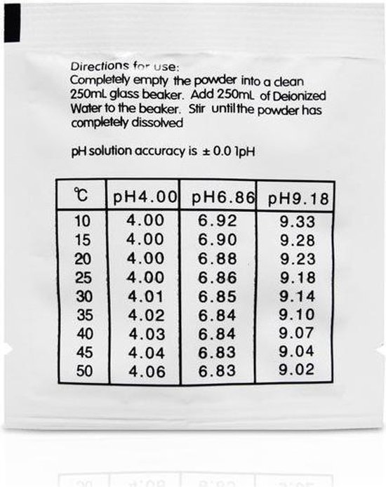 PH Bufferpoeder pH6.86 - 10 stuks - PH ijkvloeistof voor pH meter | bol