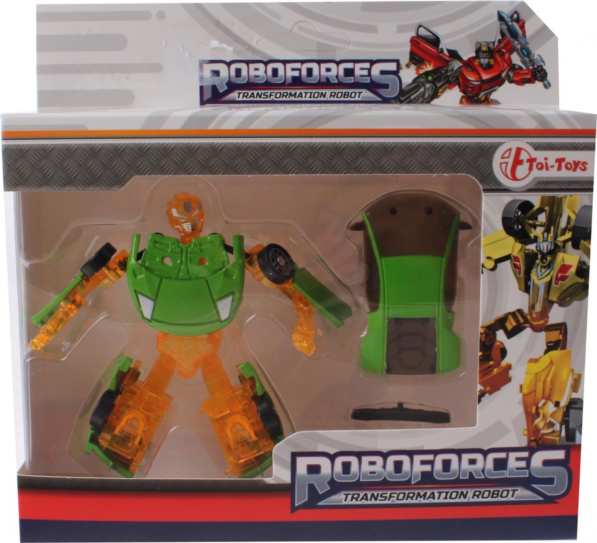 Toi-toys Roboforces Transformation Robot 10 Cm Oranje/groen | bol.com