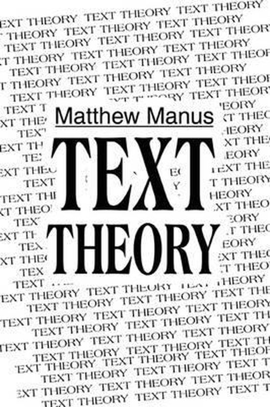 Text Theory, Matthew Manus | 9780595323975 | Boeken | bol