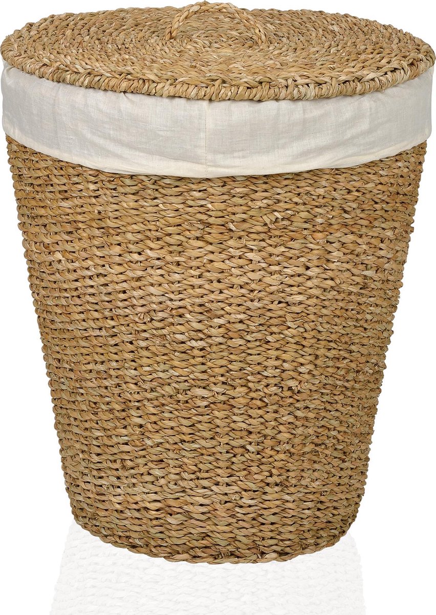 Wasmand rond zeegras bruin | bol.com