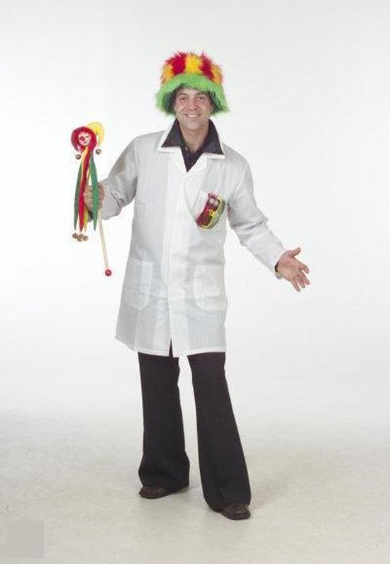 Witte stofjas Maat XL | bol