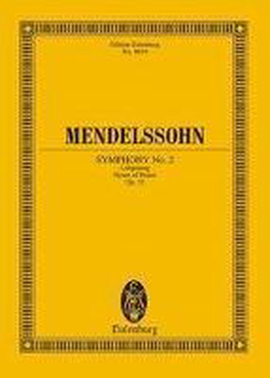 Symphony No. 2, Op. 52, Mendelssohn Barthold | 9783795766337 | Boeken ...