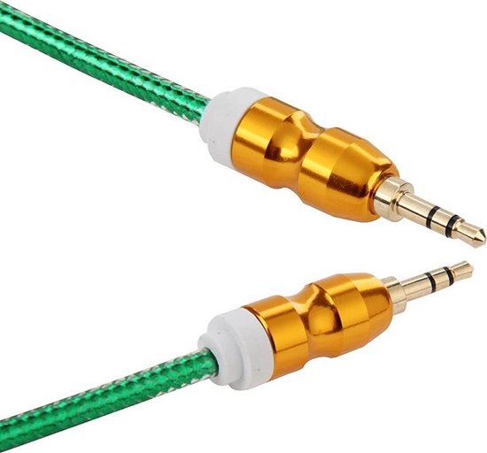 Konnekt-IT | Audio kabel | 3,5 mm jack | mini jack | 1,4 meter | Groen | bol.com