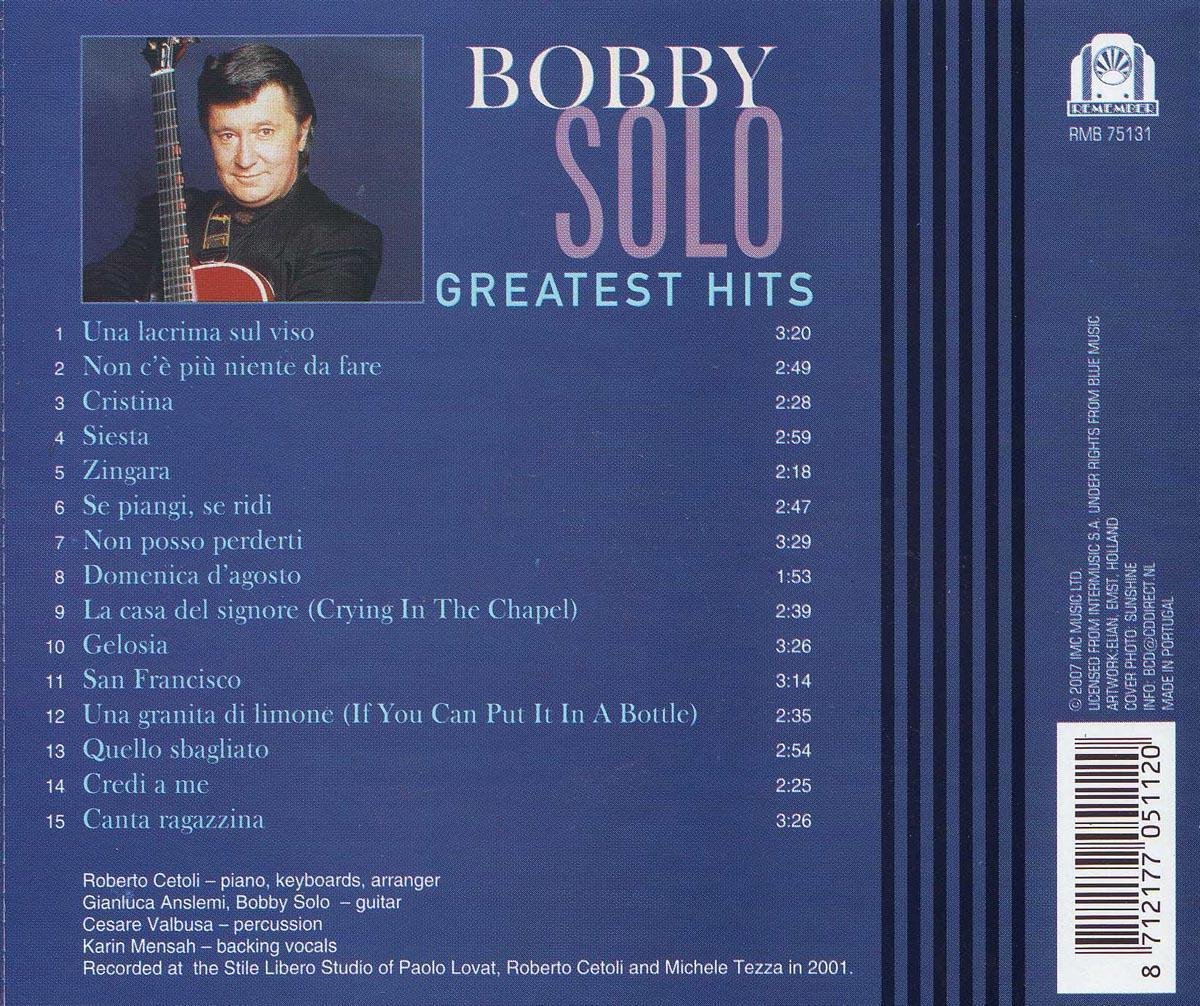 Greatest Hits, Bobby Solo | CD (album) | Muziek | bol