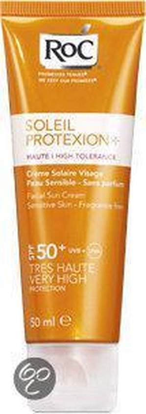 RoC Soleil Protexion Sensitive Skin - SPF 50 - 50 ml - Zonnebrandcrème ...