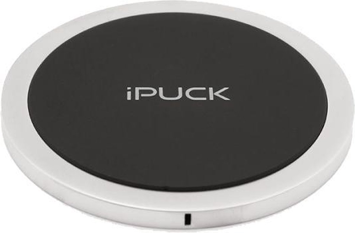 iPUCK draadloze telefoon oplader rond model zwart | bol