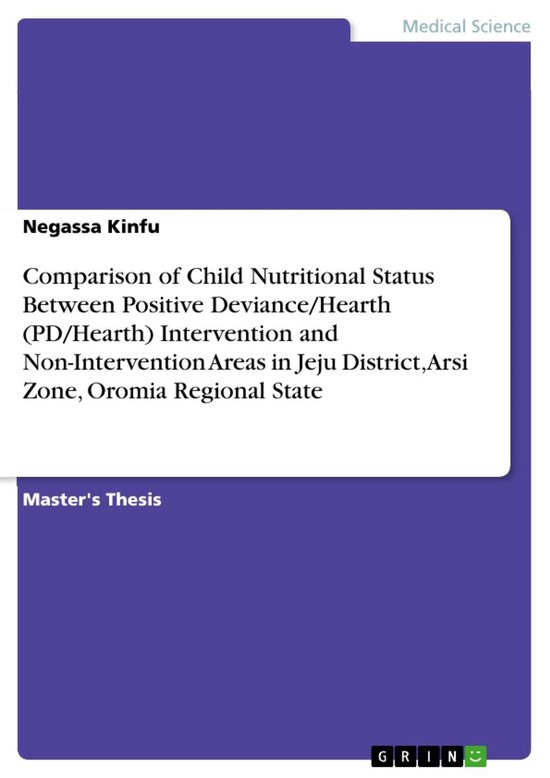 Comparison of Child Nutritional Status Between Positive Deviance/Hearth ...