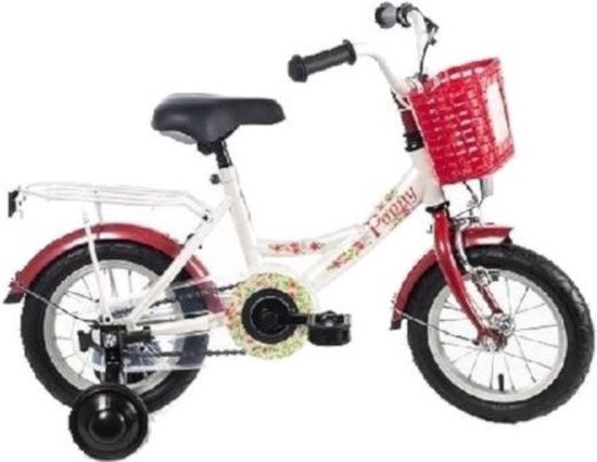Bike Fun Poppy - Fiets - Meisjes - Wit - 12 Inch | bol