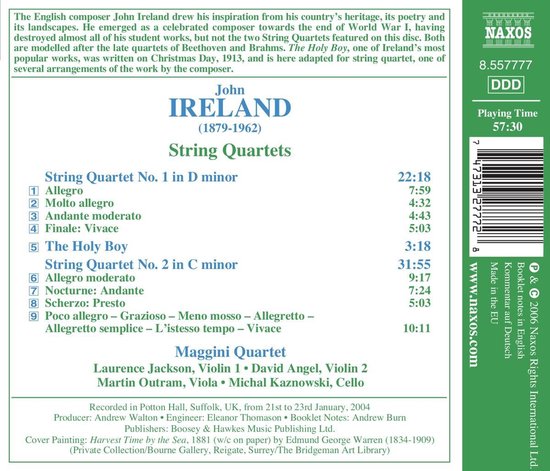 Maggini Quartet - String Quartets (CD), Martin Outram | Muziek | bol.com