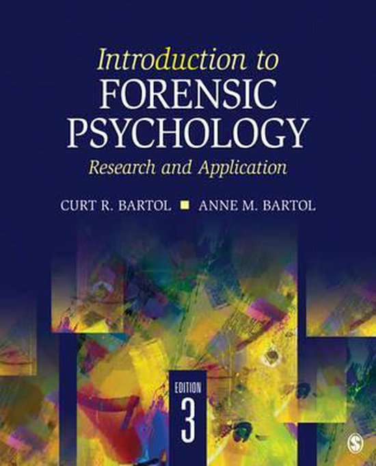 Introduction to Forensic Psychology | 9781412991759 | Anne M. Bartol | Boeken | bol