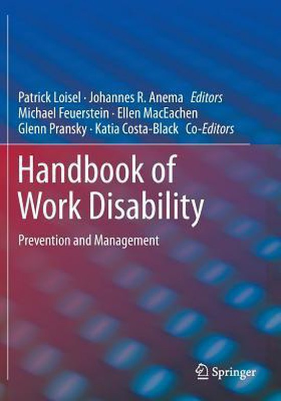 Handbook of Work Disability | 9781493912445 | Boeken | bol.com