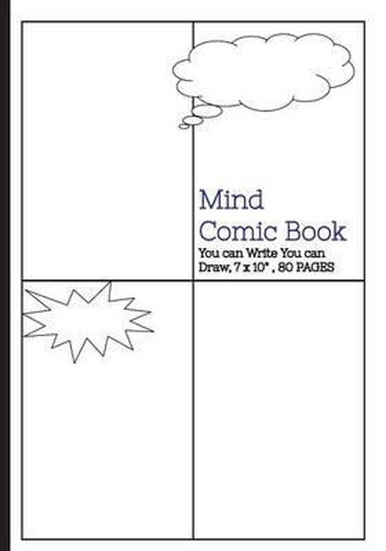 Mind Comic Book - 7 X 10 80 P, 4 Panel, Blank Comic Created by Yourself ...