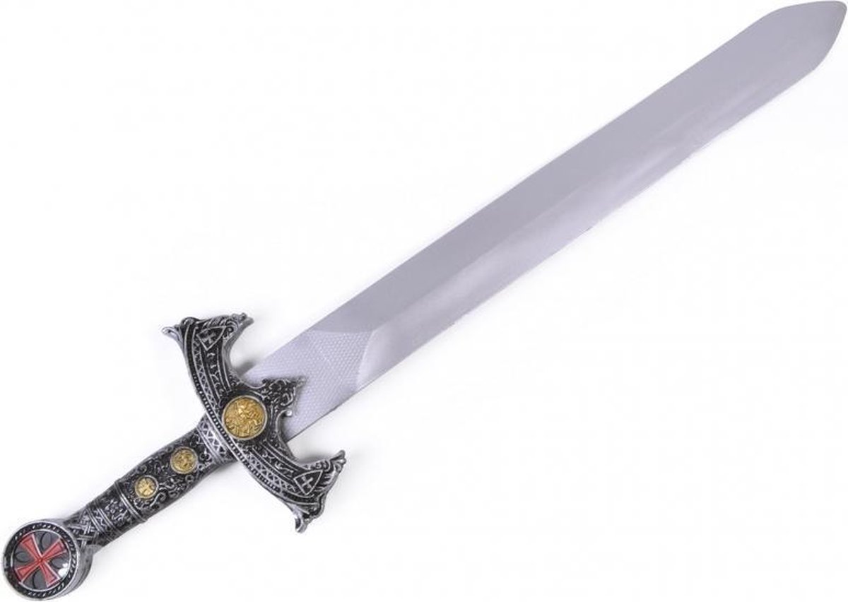 bol.com | Zwaard met tempeliers kruis 58 cm zilver