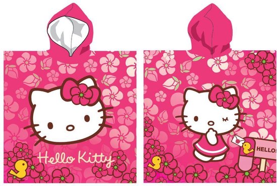 Hello kitty poncho 55cm x 110cm | bol.com